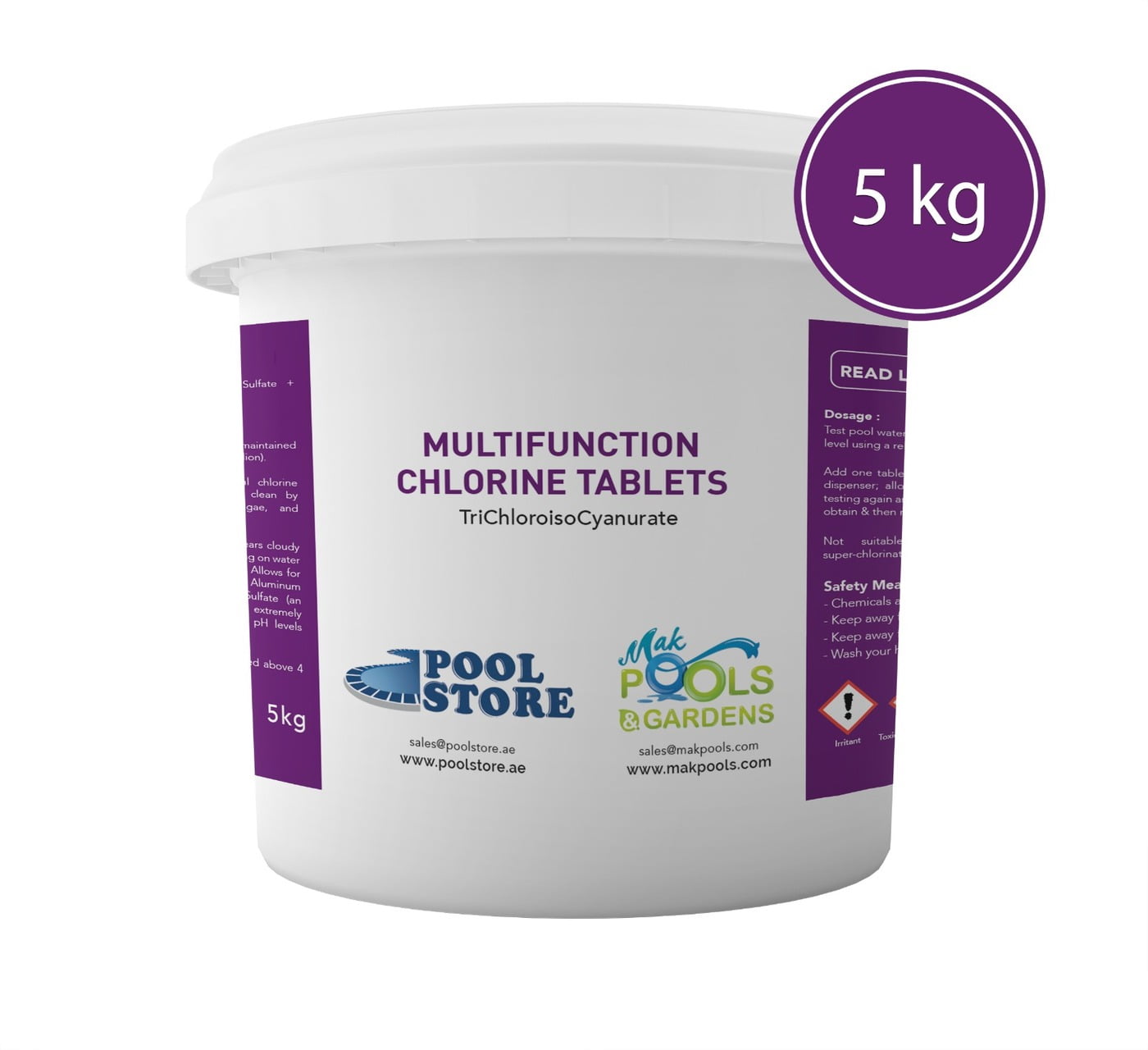 Multifunction Chlorine Tablets - Pool Chemicals - PoolStore.ae